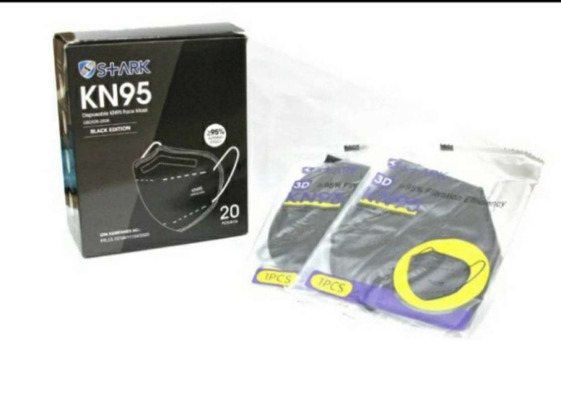 Jual Masker Kn95 Hitam Isi 20pcs Terbaru September 2022 harga murah ...