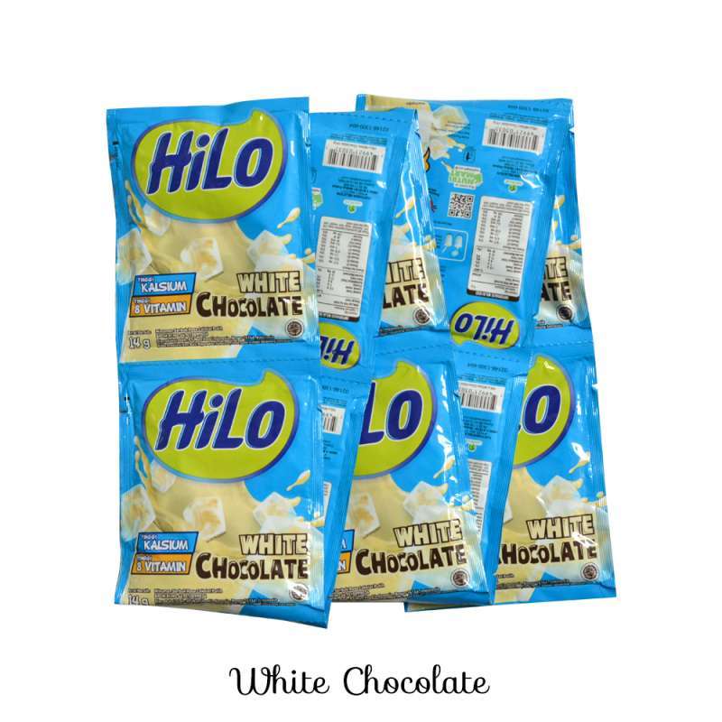 Promo HiLo Minuman Serbuk Tinggi Kalsium Rasa White Chocolate Renceng ...