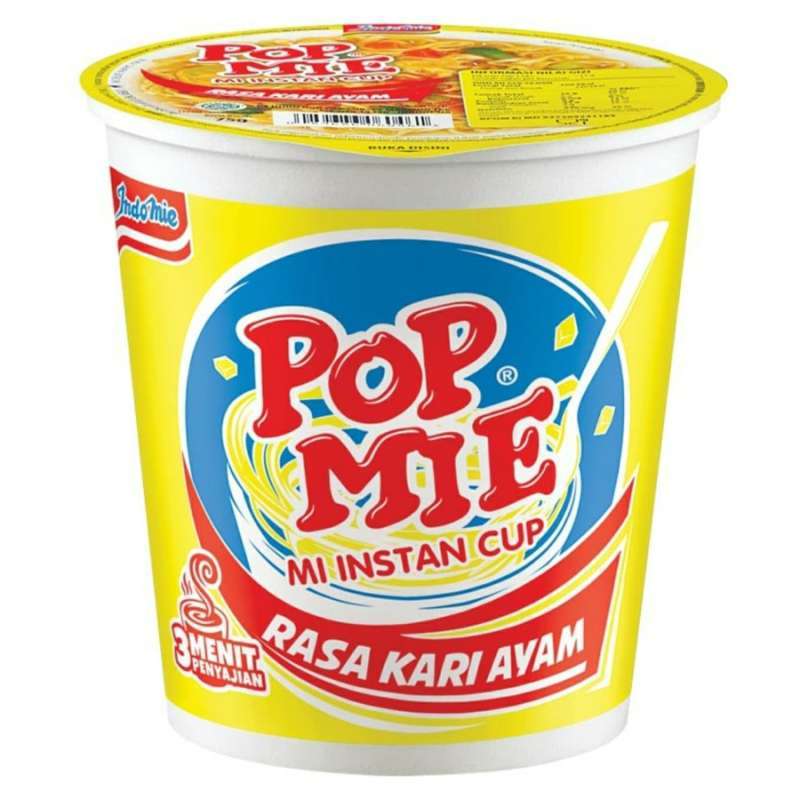 Promo POP MIE KUAH KARI AYAM CHICKEN CURRY NOODLE POPMIE 75GR SATUAN ...