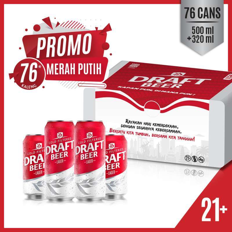 Jual Bali Hai Draft Beer 76 Kaleng Minuman Beralkohol Merah Putih [320 ...
