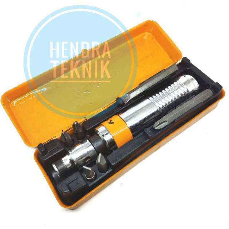 Jual OBENG KETOK SET 7PCS BOX BESI OBENG PUKUL SET OBENG GETOK 7 PCS ...