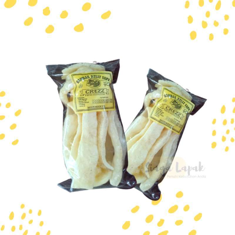 Promo Kerupuk Rambak Kulit Sapi Cap Crezz 50gr - Krupuk Kulit Halal ...