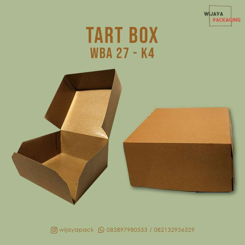 Jual BOX CAKE/KUE TART Uk.20x20x10 cm LAMINASI, FREE STIKER di Seller ...