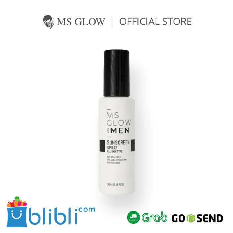 Jual [MS GLOW OFFICIAL] MS Glow For Men Sunscreen Spray Untuk ...