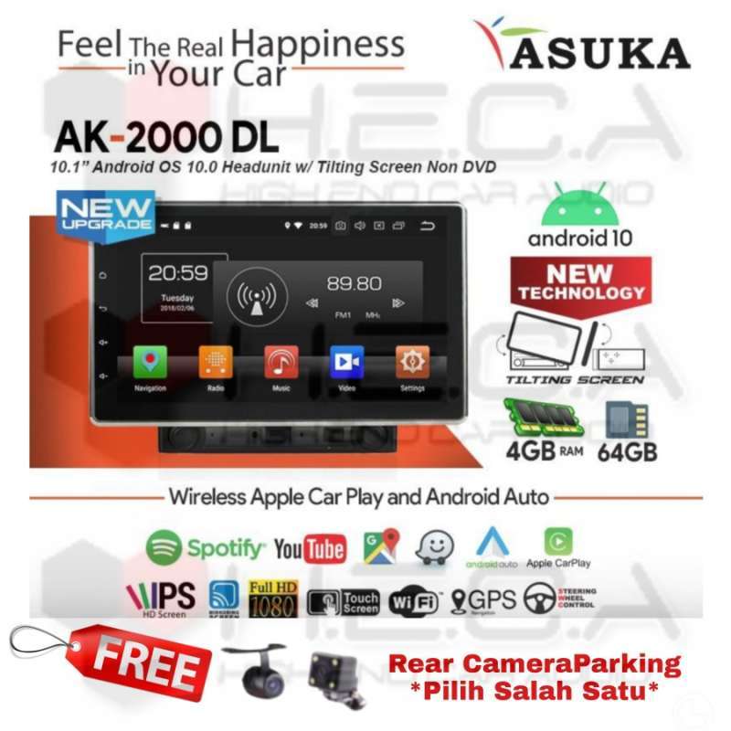 Promo Asuka Ak-2000dl Head Unit Android Tape Audio Mobil Ak-2000 Dl ...