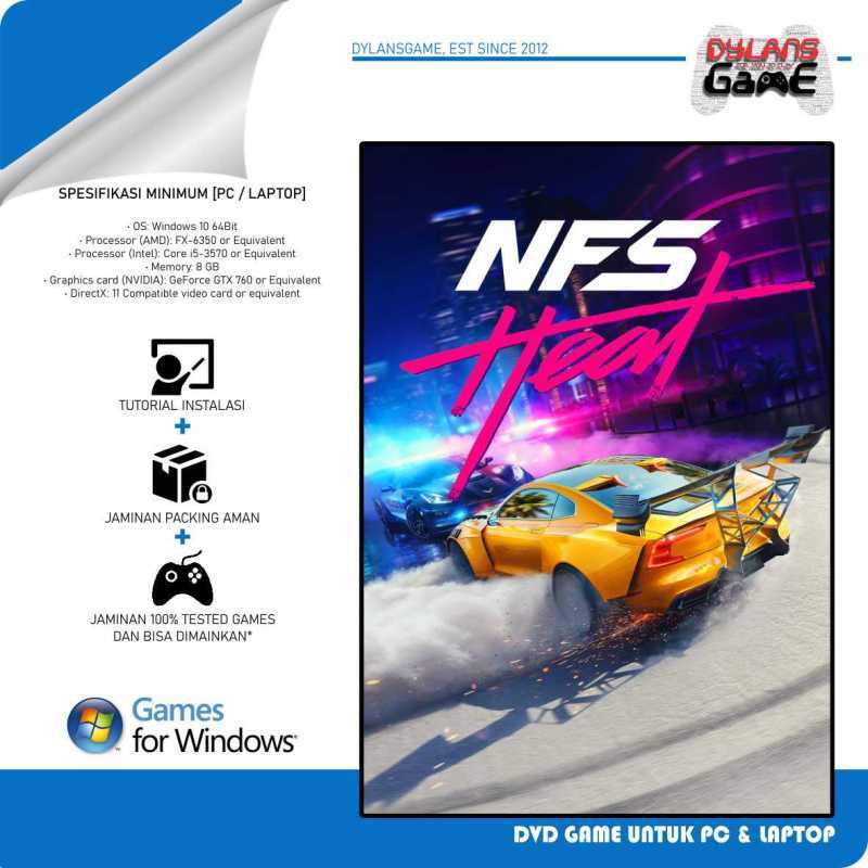 Promo NEED FOR SPEED HEAT KASET DVD GAME PC Diskon 50% di Seller ...