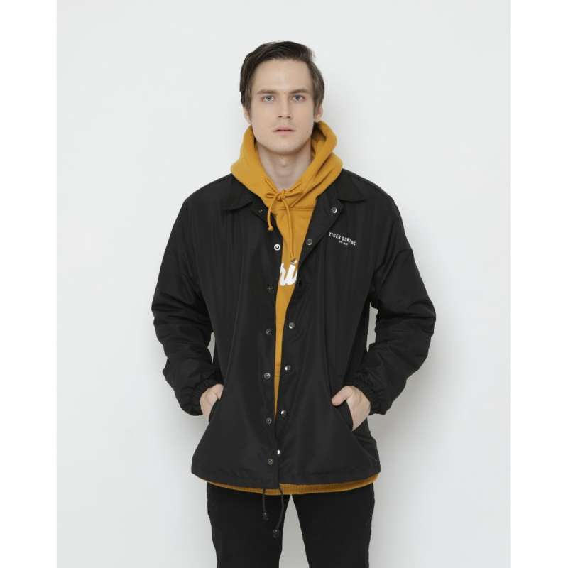Jual Erigo Coach Jacket Tiger Jaket Pria Black B263 - L di Seller ...