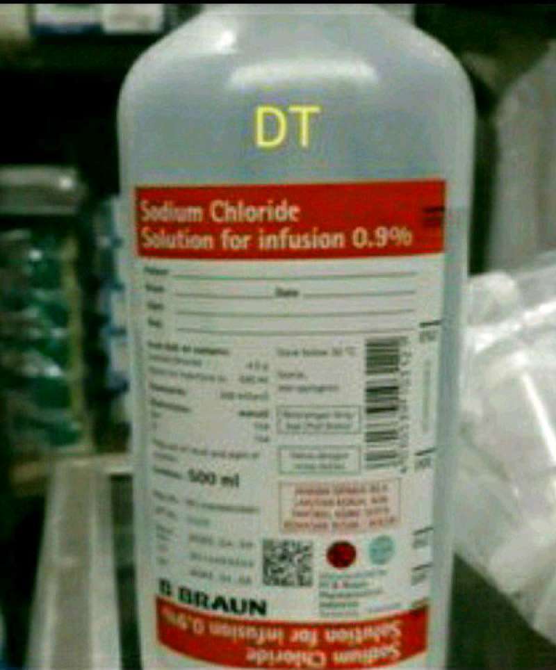 Jual Nacl 500ml B Braun / Sodium Chloride 0,9% / Cairan Infus Nacl / Nacl Di Seller Dirgantara ...