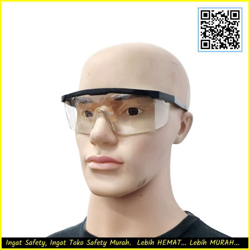 Jual Kacamata Safety Kerja Proyek Lab Kotak Clear Bening Premium Anti ...