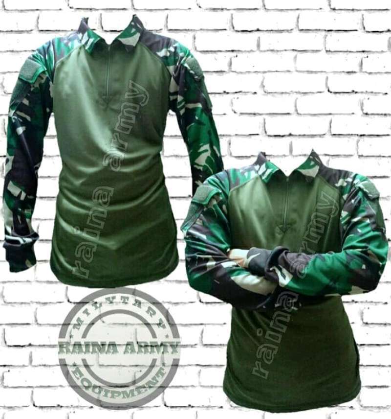 Jual kaos bdu dryfit kaos tactical bdu jersey dryfit lengan panjang loreng tni malvinas raina ...