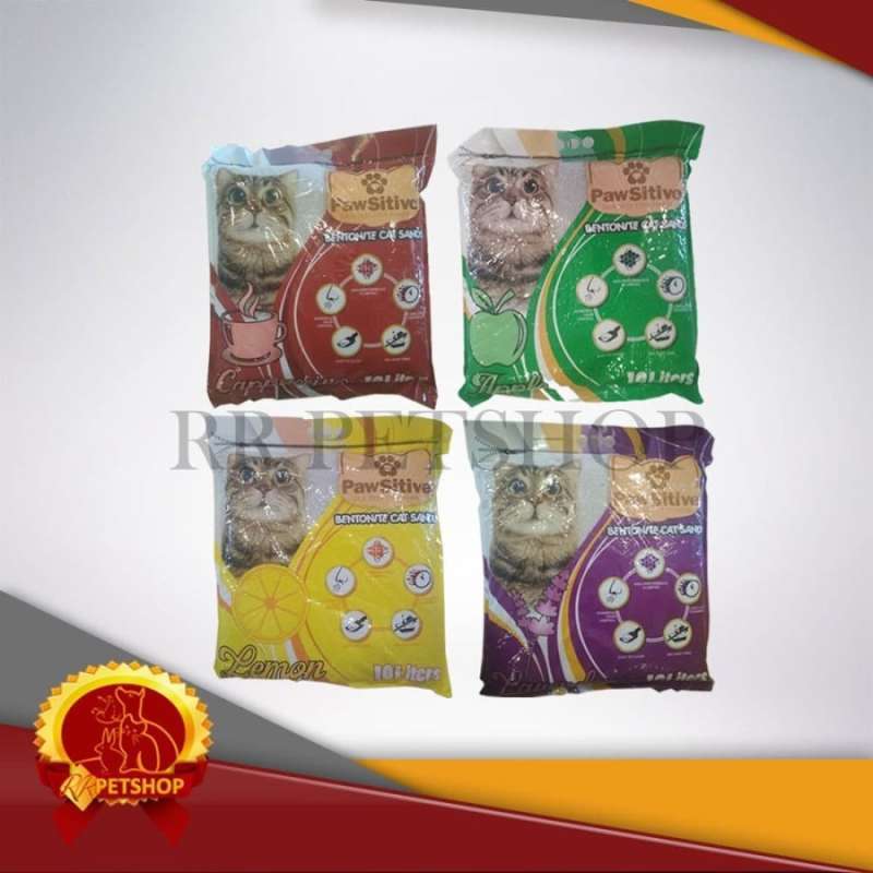 Jual Pasir Kucing Pawsitive 10L Cat Sand 10 Liter Paw sitif Gumpal ...