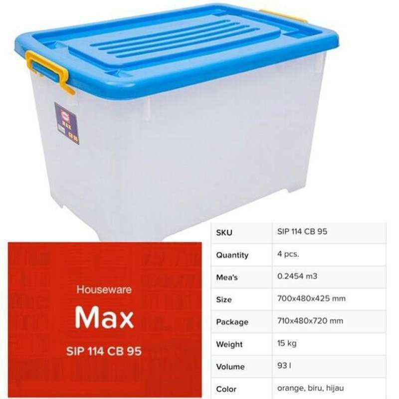 Jual box container shinpo 95 liter ( max cb 95)- boxer shinpo - box ...