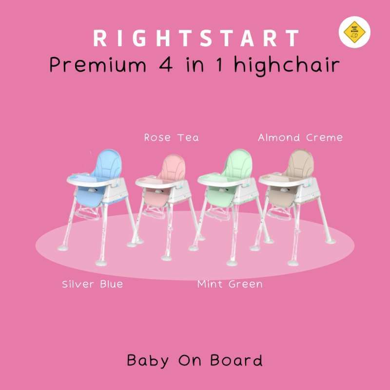 Promo Right start PREMIUM 4 in 1 highchair / kursi makan anak Diskon 18 ...