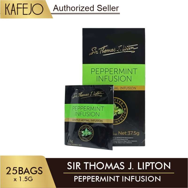 Jual Premium Tea Sir Thomas Lipton Peppermint Infusion / Teh Celup - 37 ...