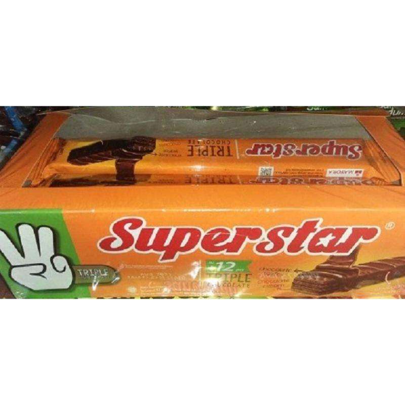 Jual Superstar Triple Chocolate Wafer Superstar Box 12pcs di Seller ...