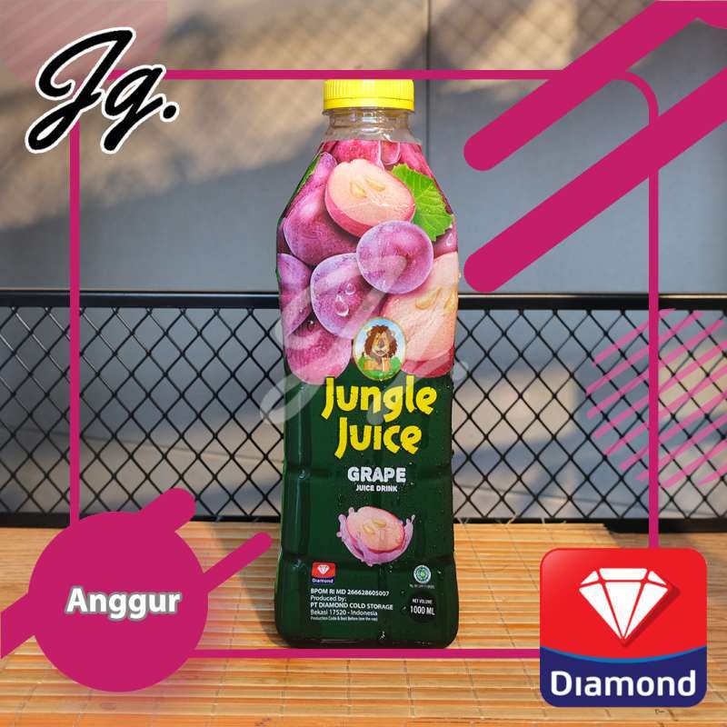 Jual JUNGLE JUICE 1 LITER GRAPE | JUS BUAH ANGGUR 1L di Seller Jakarta ...