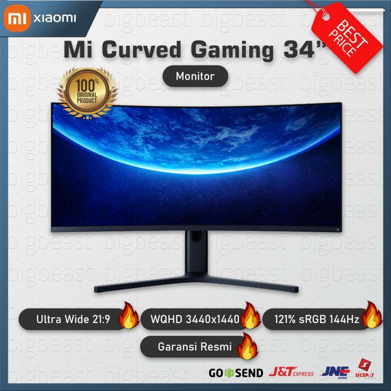 Jual GARANSI RESMI - Xiaomi Mi Ultra Wide Curved Gaming Monitor 1440P ...