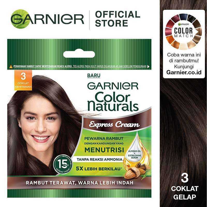 Jual GARNIER Hair Color Naturals Dark Brown Sachet 20ml di Seller ...