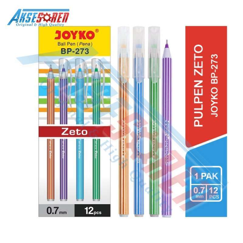 Jual Bolpoin Zeto Joyko [bp-273/1 Pack] / Pen 1 Pak / Ballpoint ...