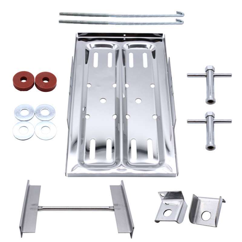 Jual Universal Battery Tray Cover Kit Stainless Steel Hold Down Clamp ...