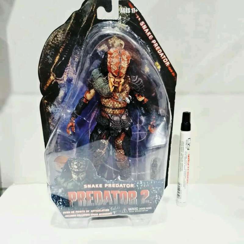 Jual Mainan Action Figure Neca Predator 2 Snake Predator Unmasked ...