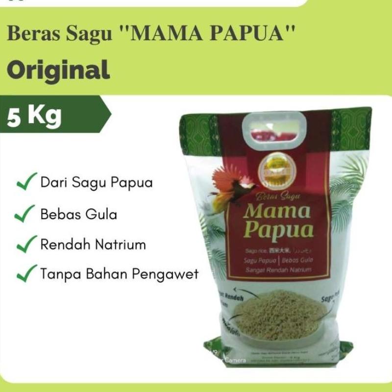 Promo Beras Sagu Original Mama Papua Kemasan 5 Kg Diskon 7% di Seller ...