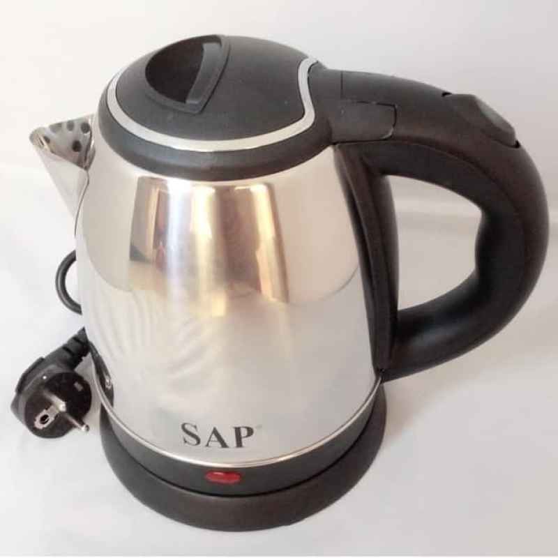 Promo sap kettle listrik stainless low Watt 1L sap- 899-silver Diskon 8 ...