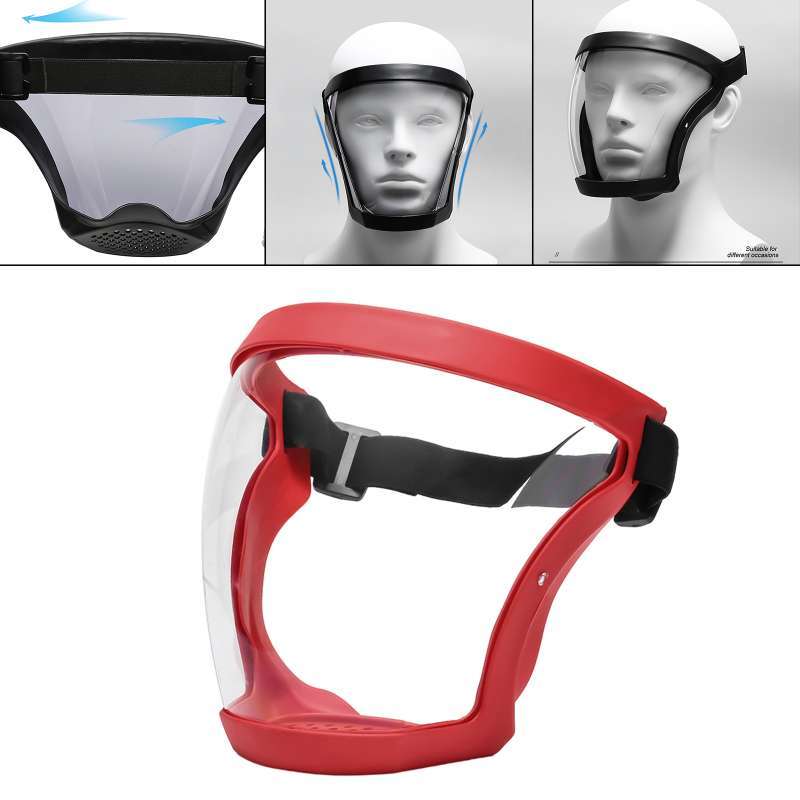 Promo Transparent Safety Anti-fog Full Face Shield Cover Anti Splash ...
