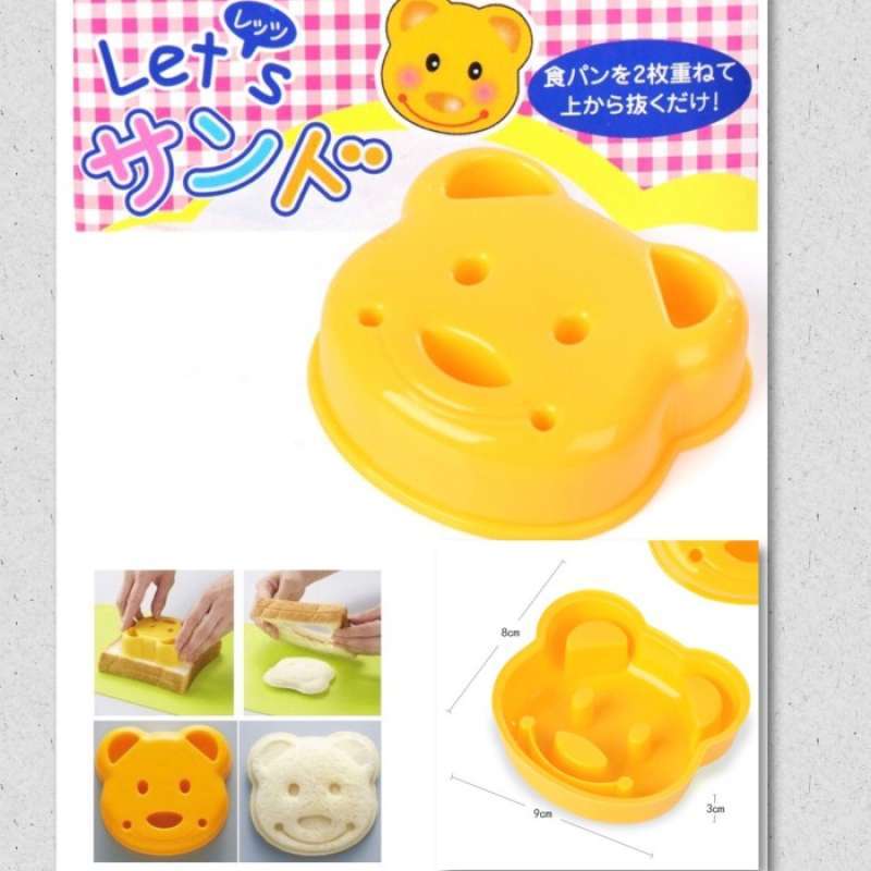 Jual Alat Cetakan Roti Tawar Bento Sandwich Bekal Makanan di Seller ...