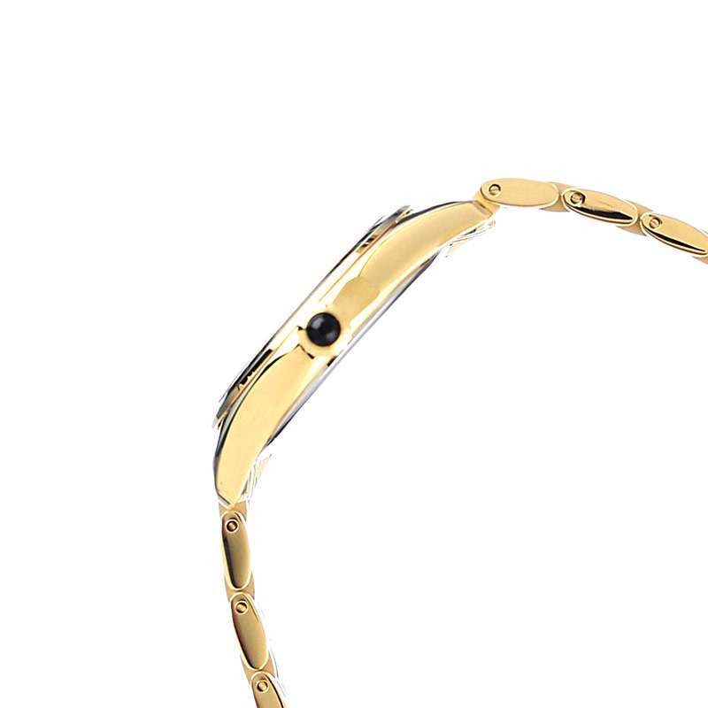 Jual Seiko Discover More SUR384P1 Ladies White Dial Gold Tone Stainless ...