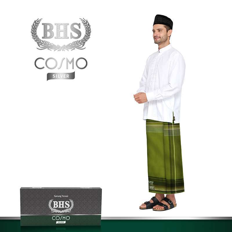 Jual Sarung BHS Cosmo Silver Istanbul Warna Hijau Hitam di Seller ...