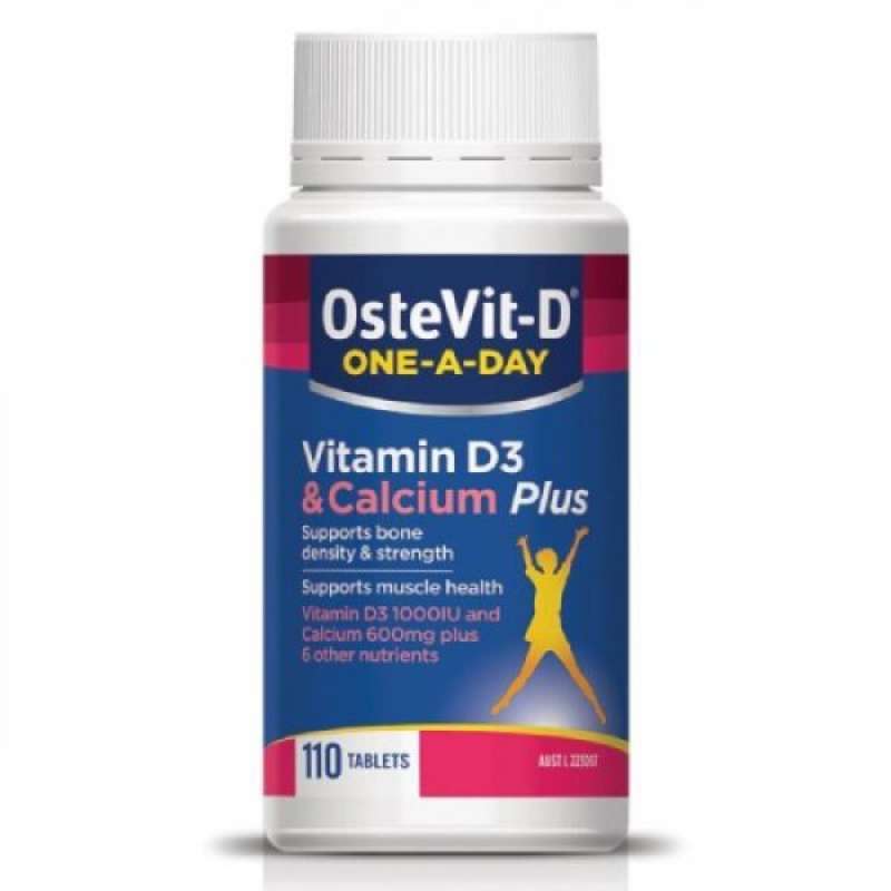 Jual OsteVit-D Vitamin D3 & Calcium Plus One-A-Day 110 Tablets di ...