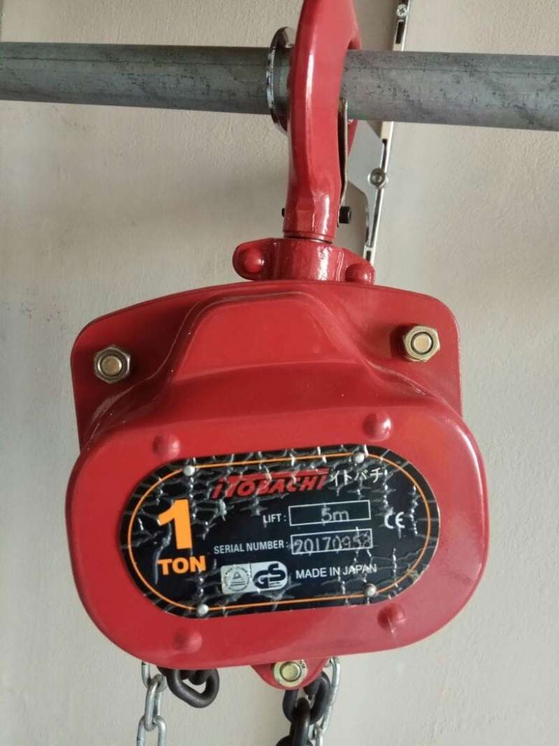 Jual CHAIN BLOCK / HOIST / KATROL KEREKAN RANTAI 1 TON X 5M ITOBACHI ...