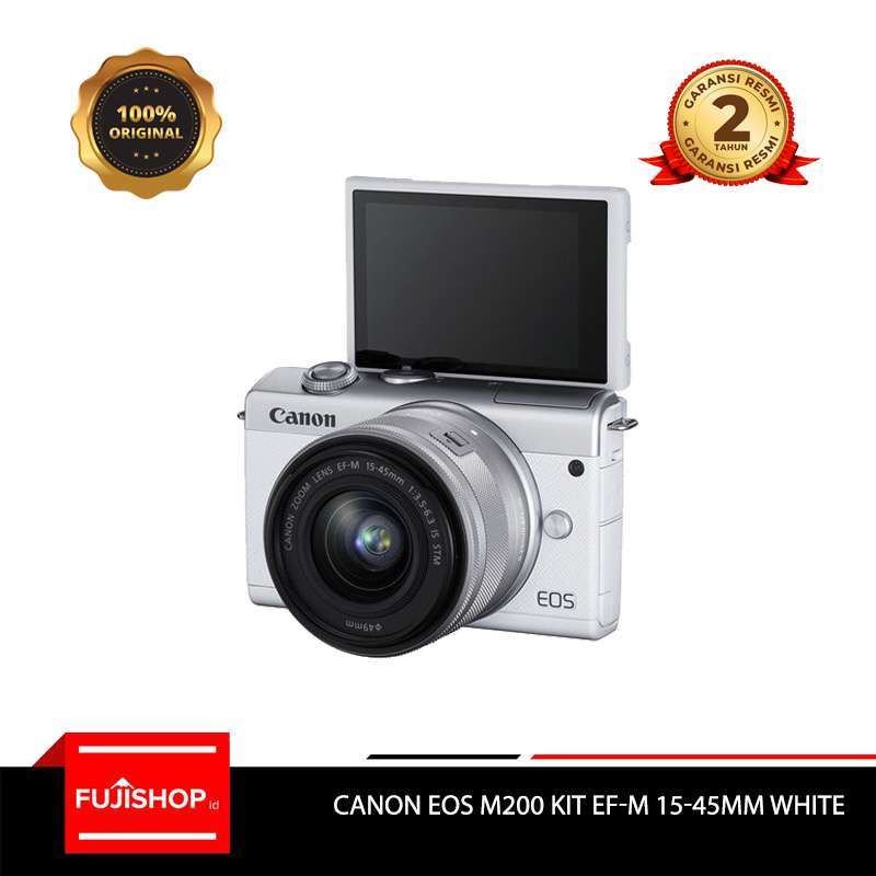 Jual FUJISHOPid Canon EOS M200 Kit 15-45mm f/3.5-6.3 IS STM Kamera ...