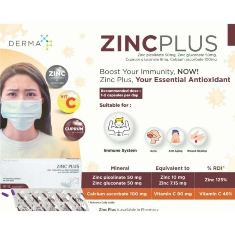 Jual zinc plus pharmacore box di Seller TiaraShop - Wanasari, Kab ...