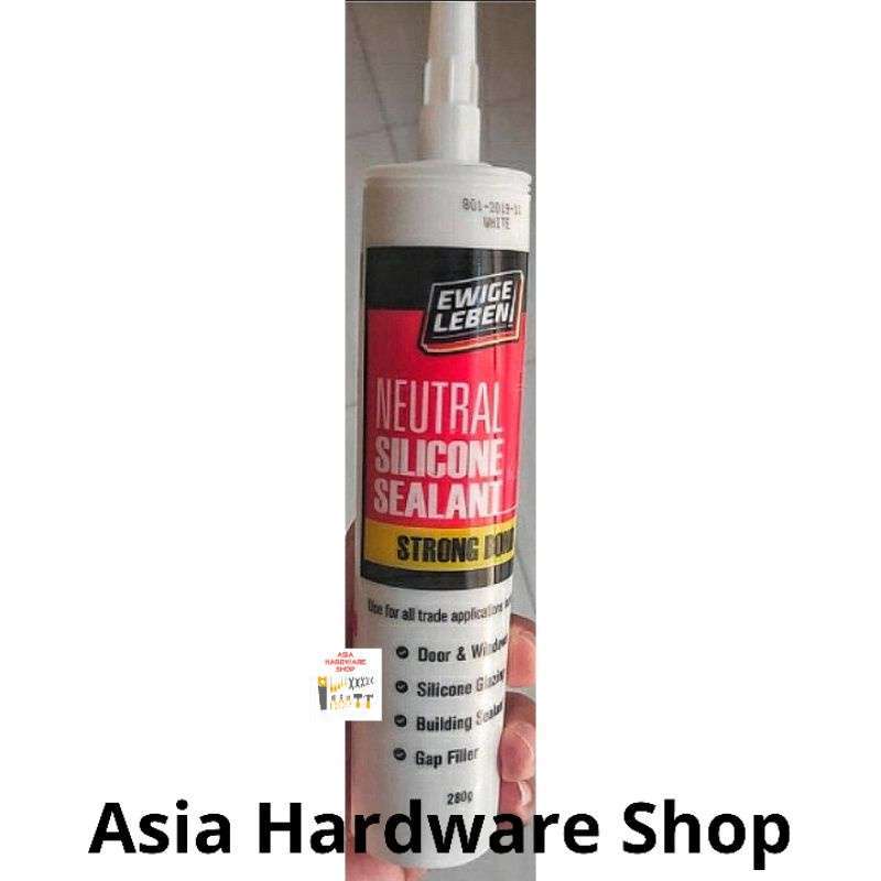 Jual Lem Kaca Sealant Lem Silicone EWIGE NETRAL Lem Kaca Keramik Besi ...