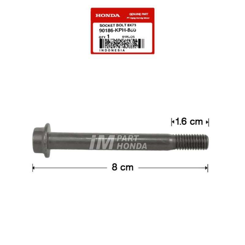 Jual Ahm 90186-kph-880 Baut Begel Karisma L Panjang 8 Cm Socket Bolt ...