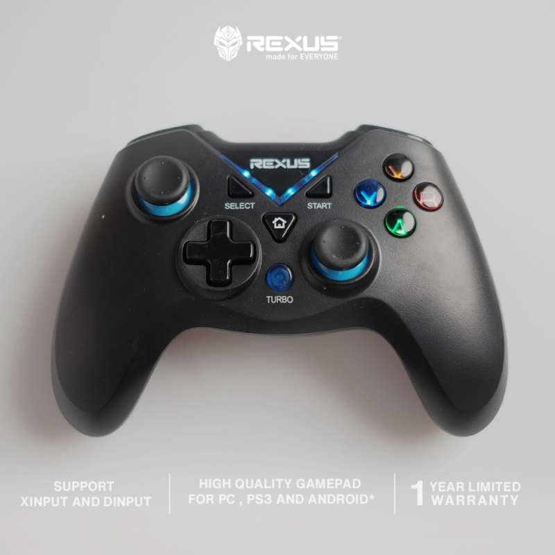 Promo Rexus Pro Gaming Wireless Gamepad GX100 - Black Diskon 25% di ...