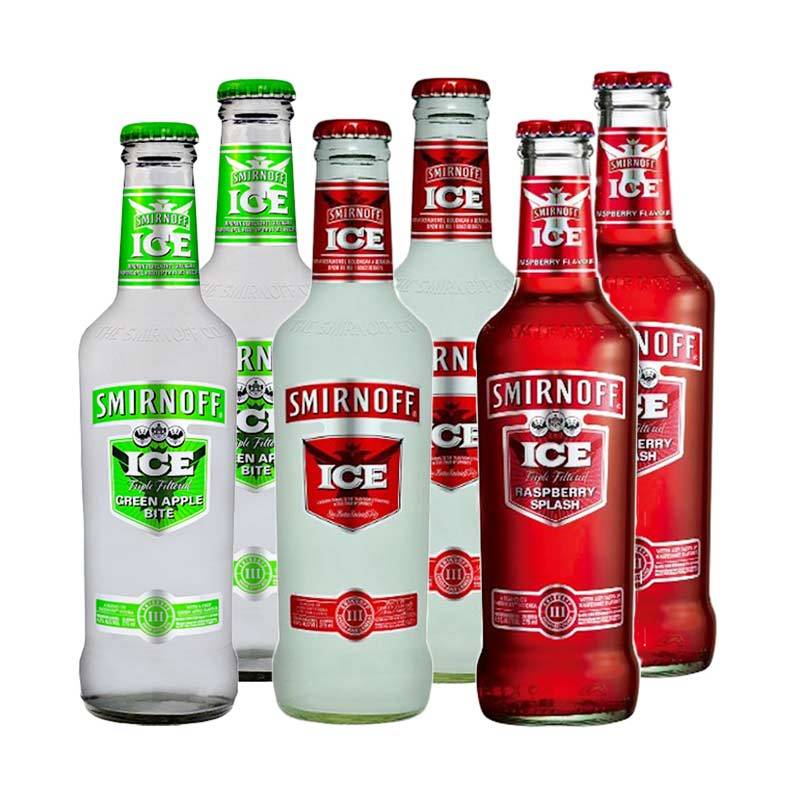 Jual Paket Mix Smirnoff Drink Corner Minuman Alkohol [ice Red 275 Ml/ 2 ...