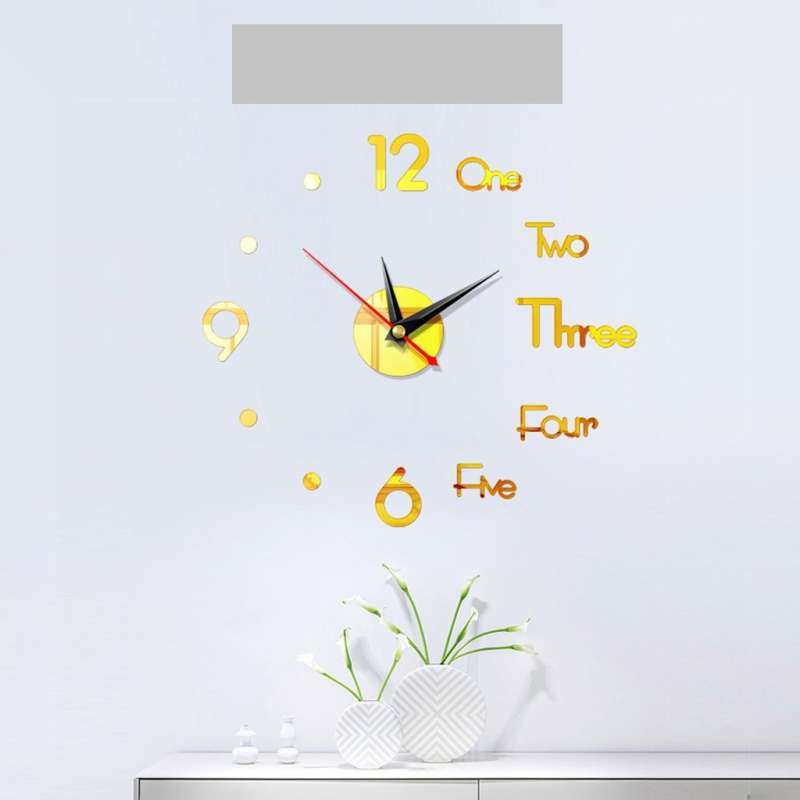 Jual Jam Dinding 3D / Hiasan Dinding / Giant Wall Clock / Jam Dinding ...