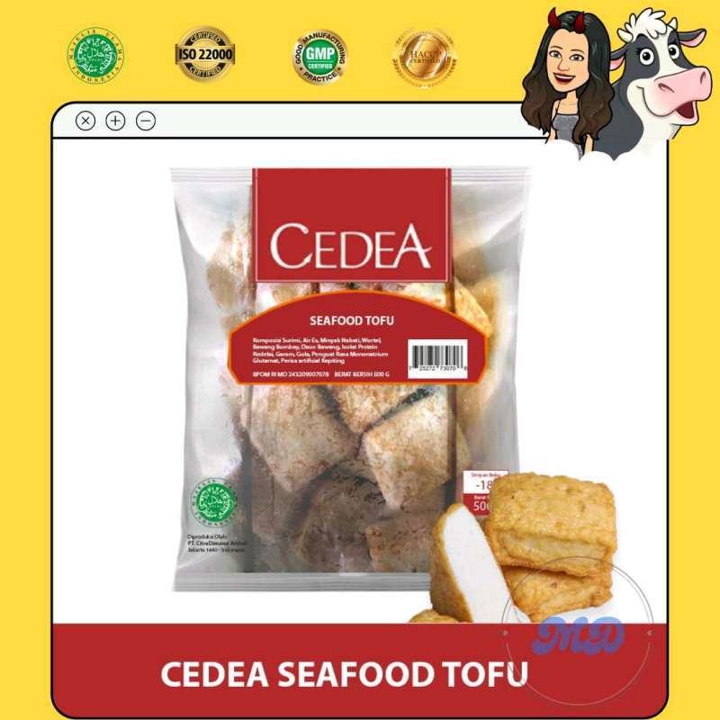 Promo CEDEA Seafood Tofu 500 GR / Tahu Seafood / Frozen Food Diskon 24% ...
