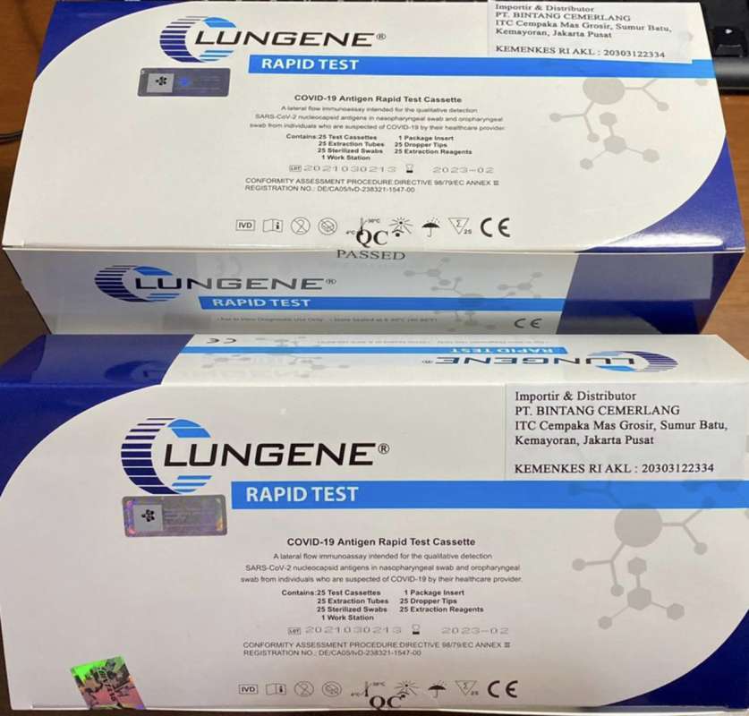 Jual Clungen Biru Swab Antigen Original Akl Kemenkes Di Seller Arturo ...