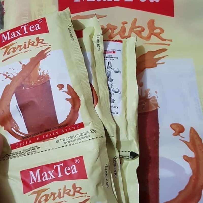 Promo MaxTea Teh Tarik ( 10 Sachet/ Renceng ) Diskon 22% di Seller Toko ...