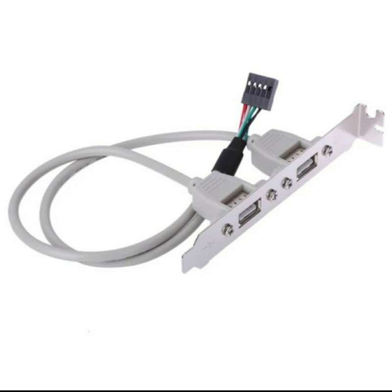 Jual SPECIAL USB 2.0 REAR PANEL EXPANSION BRACKET TO 9 PIN MOTHERBOARD ...
