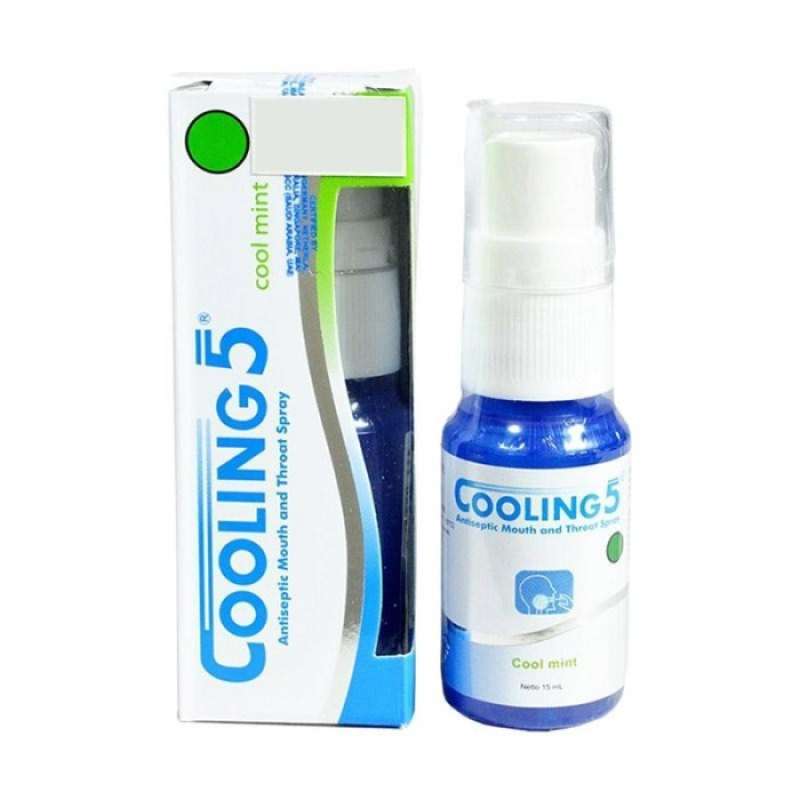 Jual COOLING 5 ANTISEPTIC MOUTH AND THROAT SPRAY COOL MINT SAKIT GIGI ...
