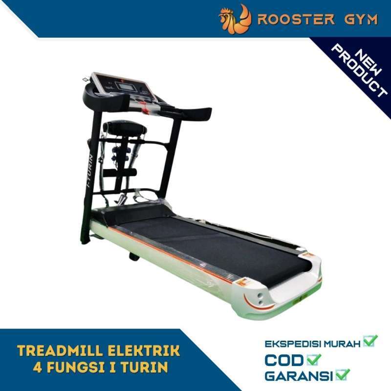 Jual Alat Fitness Treadmill Elektrik 4 Fungsi I TURIN Auto Incline di ...
