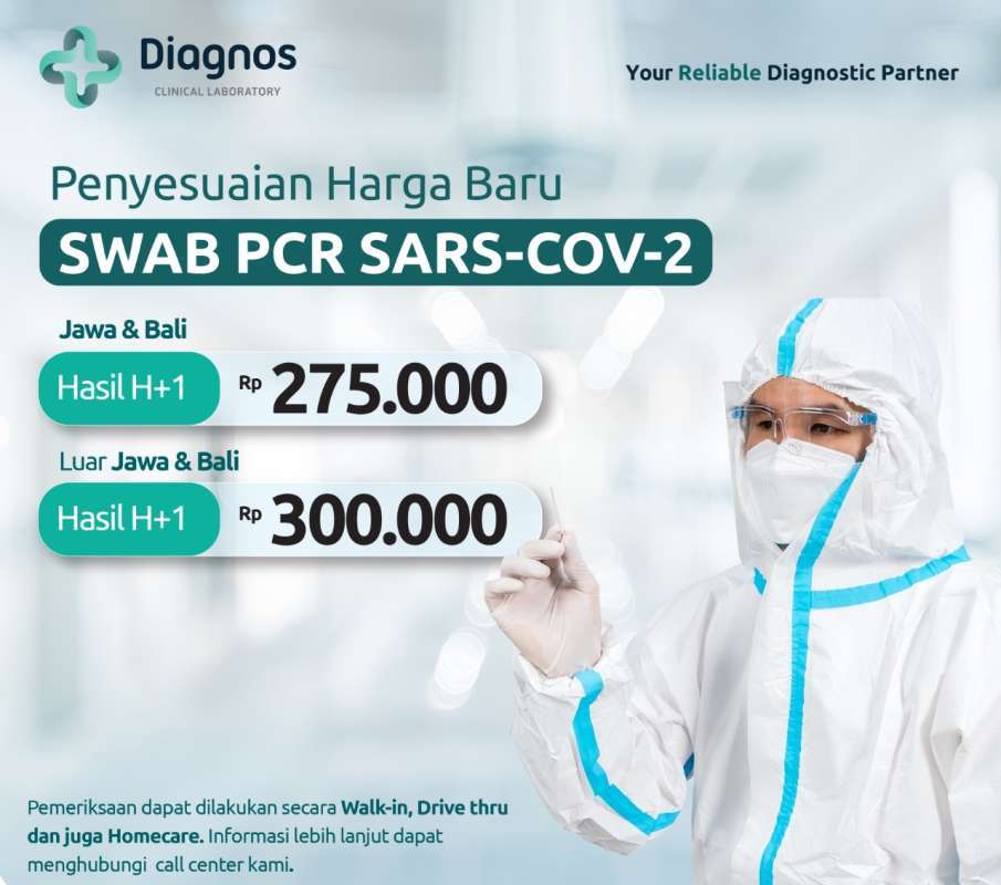 Promo Swab PCR Test Diagnos Laboratorium LUAR JAWA dan BALI Diskon 14% ...
