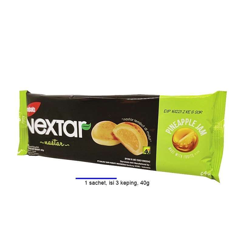 Promo Nabati Nextar - PINEAPPLE Nastar Cookies - SACHET 40gr Diskon 25% ...