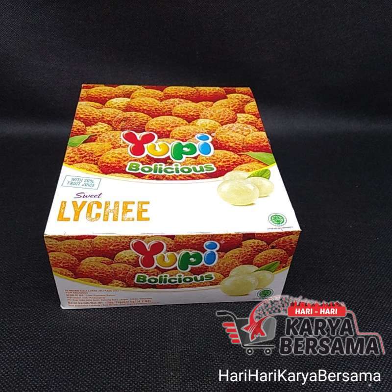 Jual PERMEN YUPI BOLICIOUS SWEET LYCHEE ISI 24 X 5GR-PER BOX di Seller ...
