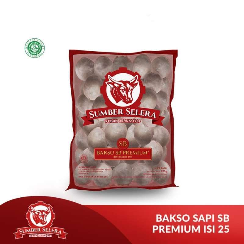 Jual BAKSO SAPI SB PREMIUM SUMBER SELERA 325GR BASO DAGING SUPER BEEF ...